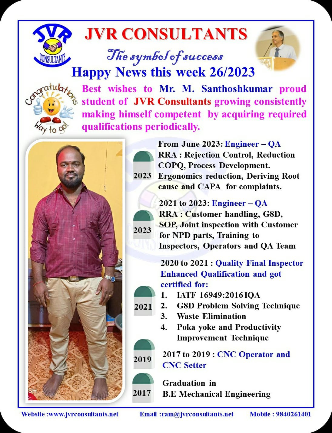 Success Stories – JVR Consultants